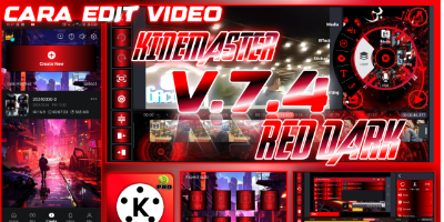 KineMaster Pro Red dark 2024 - Trakteer.id