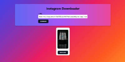 Instagram Downloader || React Js - Trakteer.id