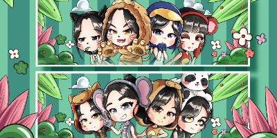 Header JKT48 New Era - Ame No Doubutsuen Chibi Fanarts - Trakteer.id