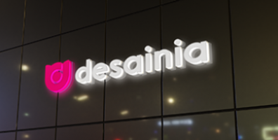 Mockup 3D LED SIGN Logo psd - Trakteer.id