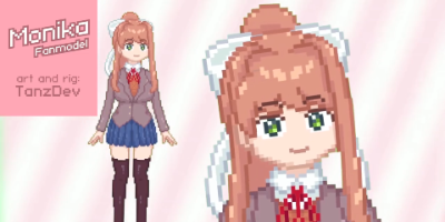 Monika Pixel Live2D Fanmodel - Trakteer.id