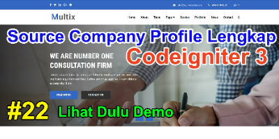 Source Code Web Company Profile Codeigniter 3 Lengkap - Trakteer.id