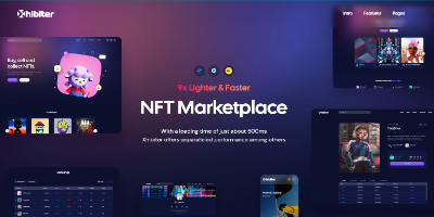 Template Website Html NFT Xhibiter (Html, CSS, Tailwind) - Trakteer.id
