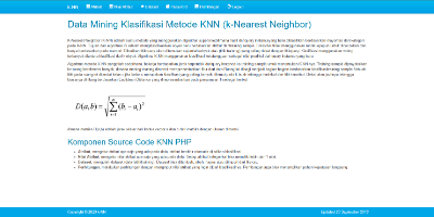 Source Code Data Mining Klasifikasi Metode KNN (k-Nearest Neighbor ...